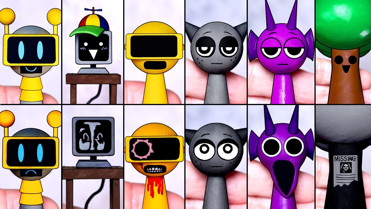 Making SPRUNKI Sculptures Timelapse Compilation 3 - YouTube