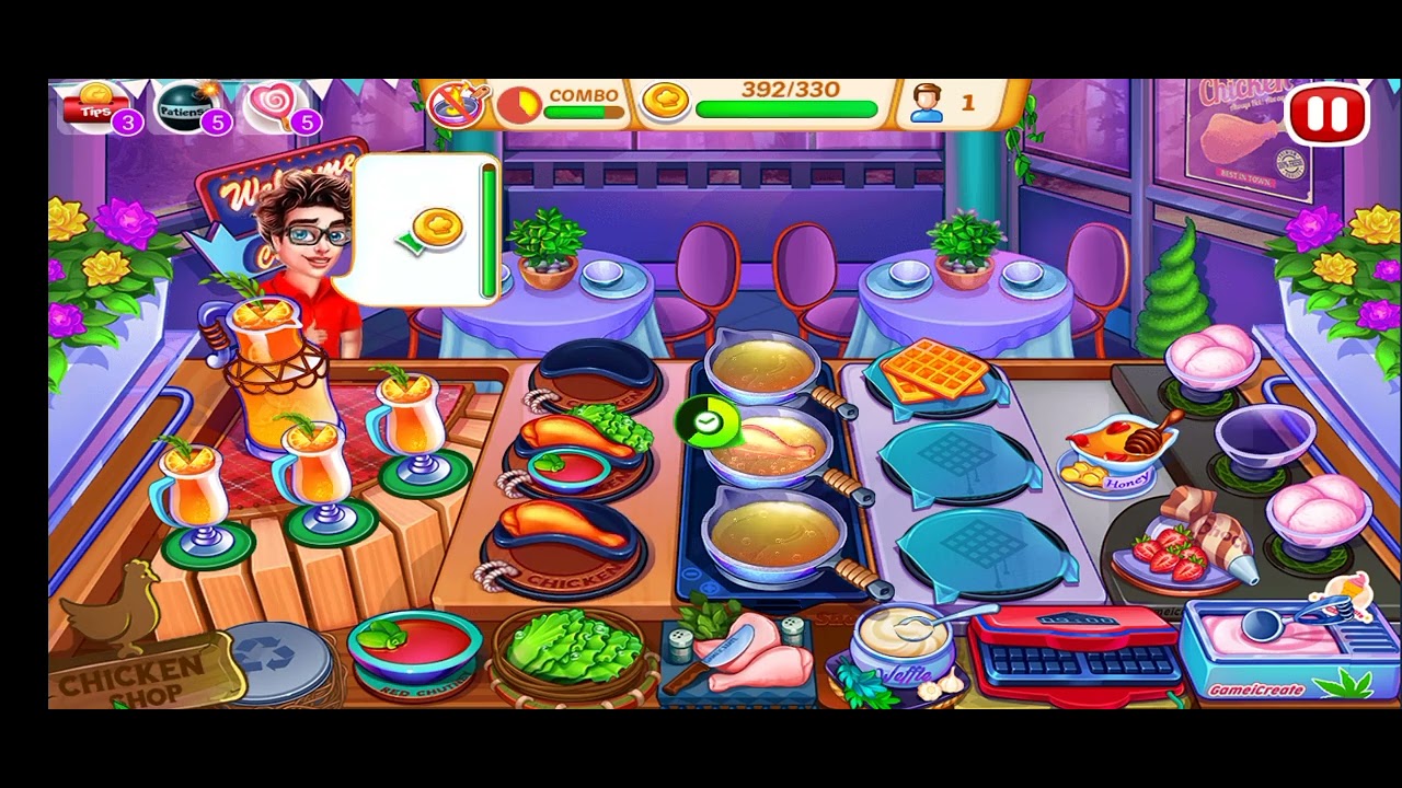 my cafe Shop game play with new version - YouTube