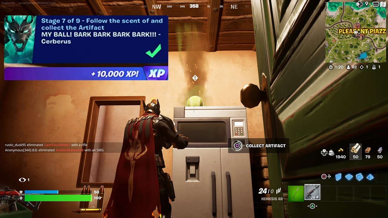 How to EASILY Follow the scent of and collect the Artifact in Fortnite ...