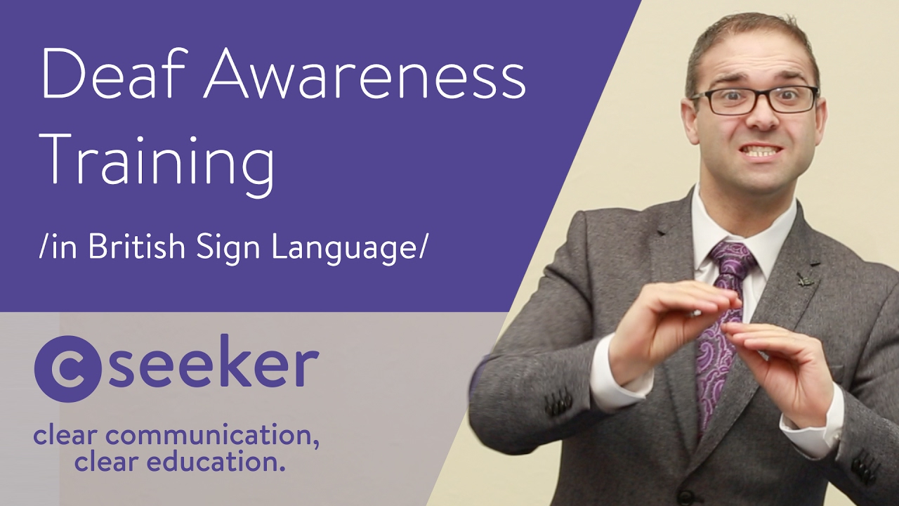 Deaf Awareness Training - YouTube