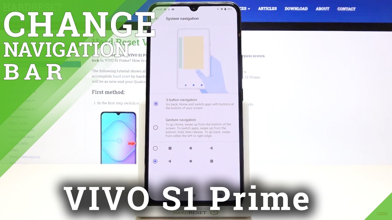 How to Change Navigation Bar in Vivo S1 – Set Navigation Using Gestures ...