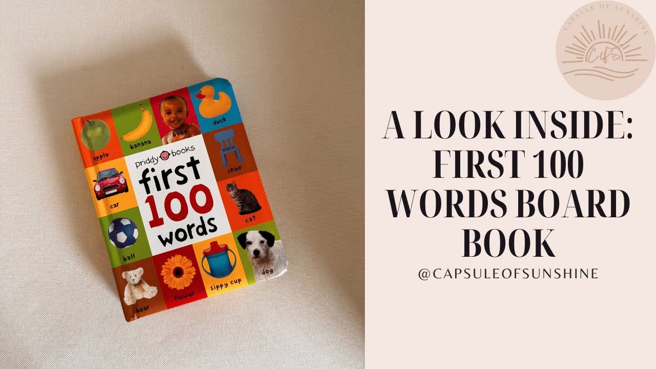 A Look Inside First 100 Words Board Book - YouTube