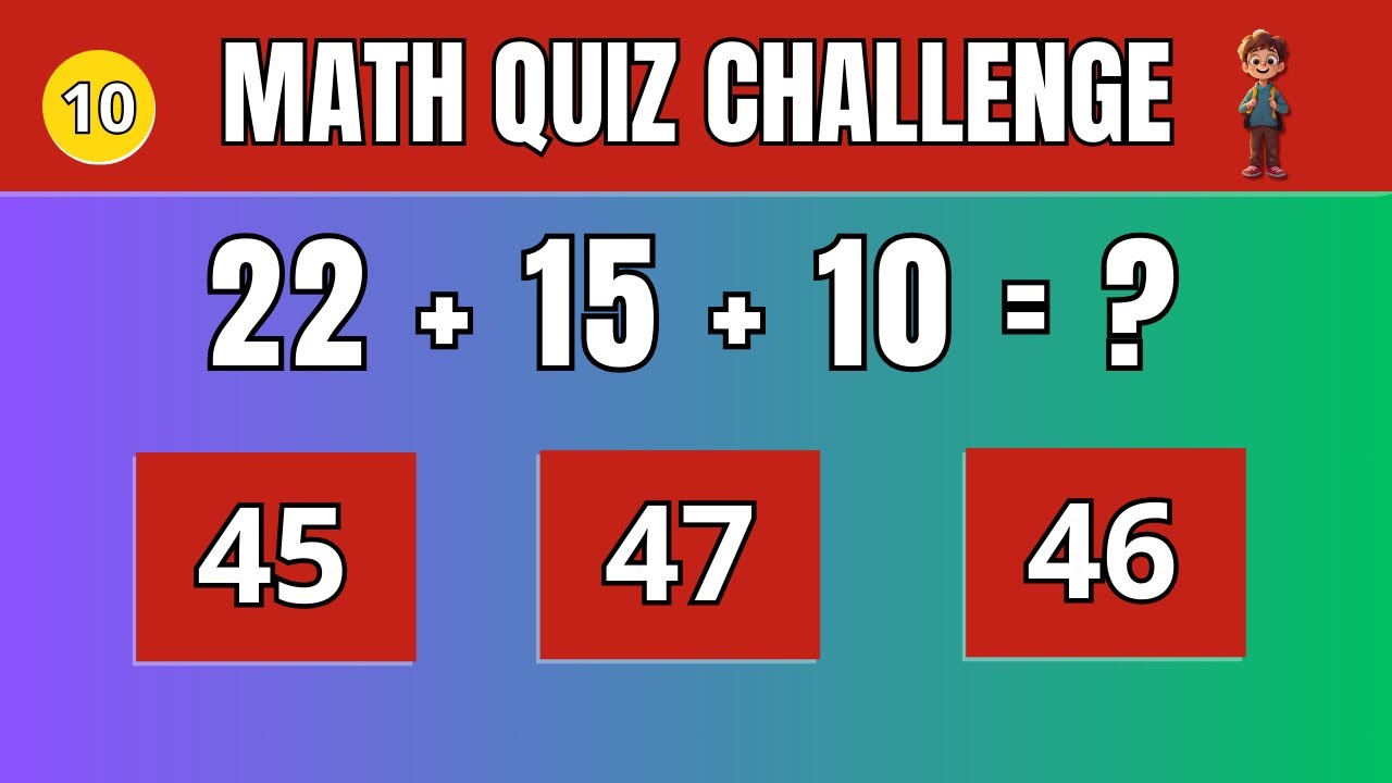 Quick Math Quiz: Are You Ready for Your Exam? - YouTube