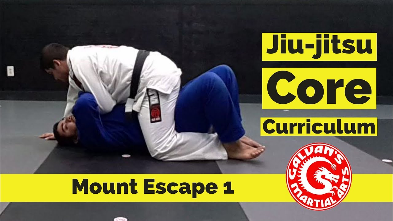 Jiu-jitsu Core Curriculum 5 Mount Escape 1 Upa - YouTube