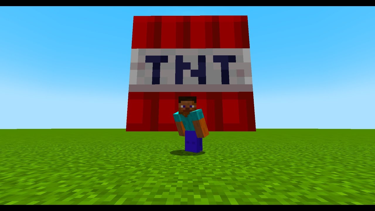 Minecraft but TNT is 1000x bigger - YouTube