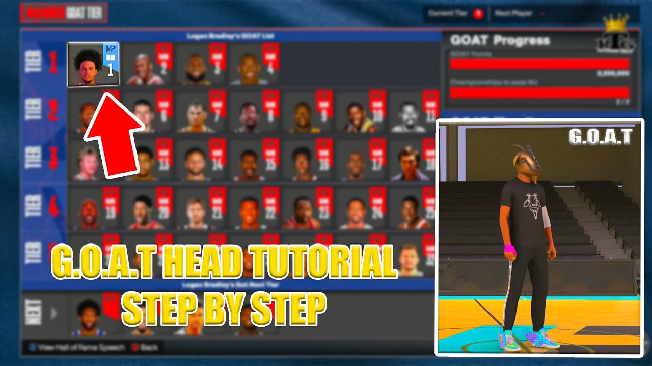 HOW TO GET GOAT HEAD IN NBA 2K24 (STEP BY STEP TUTORIAL) - YouTube
