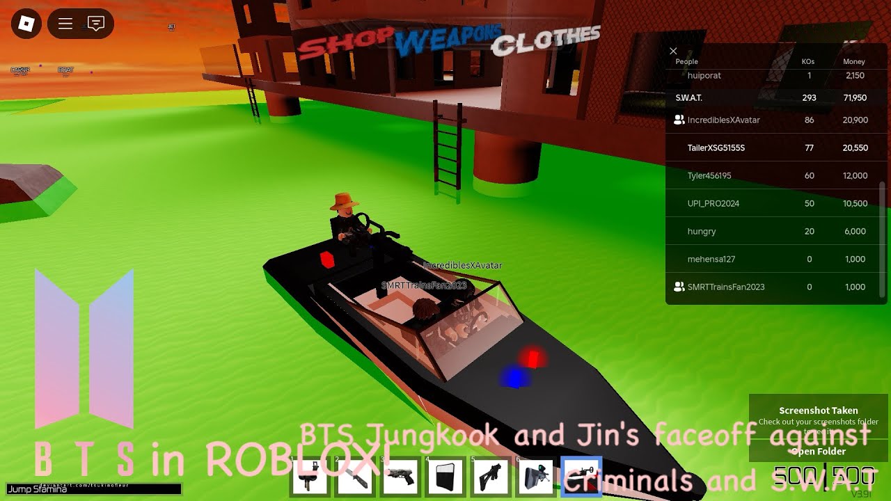 [Back to Roblox Episode for 2 weeks] BTS Jungkook and Jin's faceoff ...