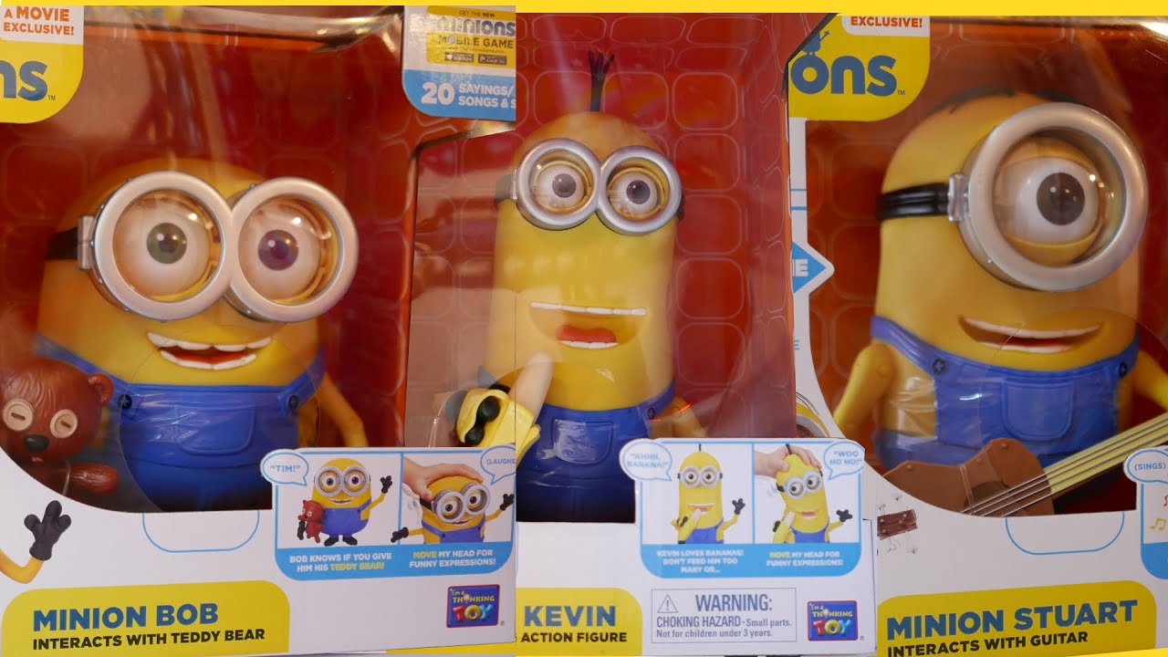 Despicable Me Try Me Funny Faces Minions Movie My Head Toys with Sounds ...