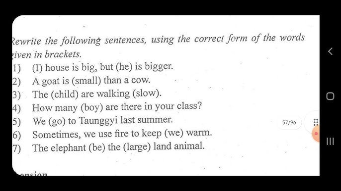 Rewrite the following sentence using the provided word correctly