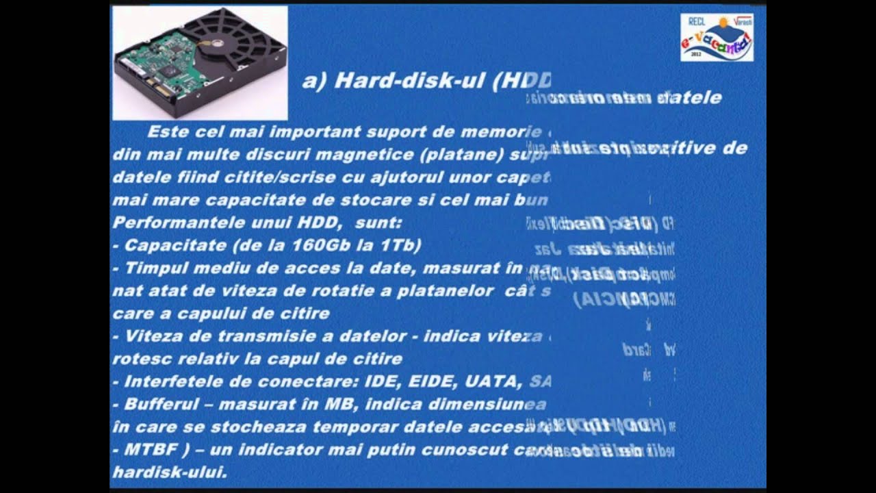 Dispozitive de stocare a informatiei I. - YouTube