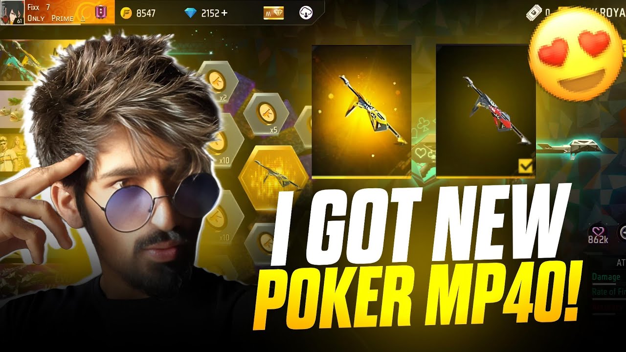 Poker MP40 Is Here 😍 Spent 10000 Diamonds 💎 - Garena Free Fire - YouTube