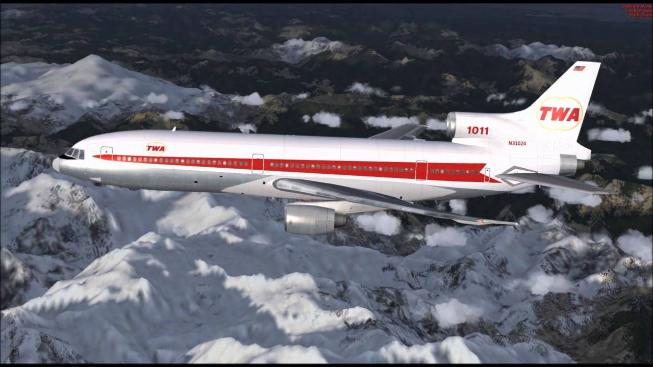 FSX - TWA L1011 SEATLE TO CALGARY COMBO - YouTube