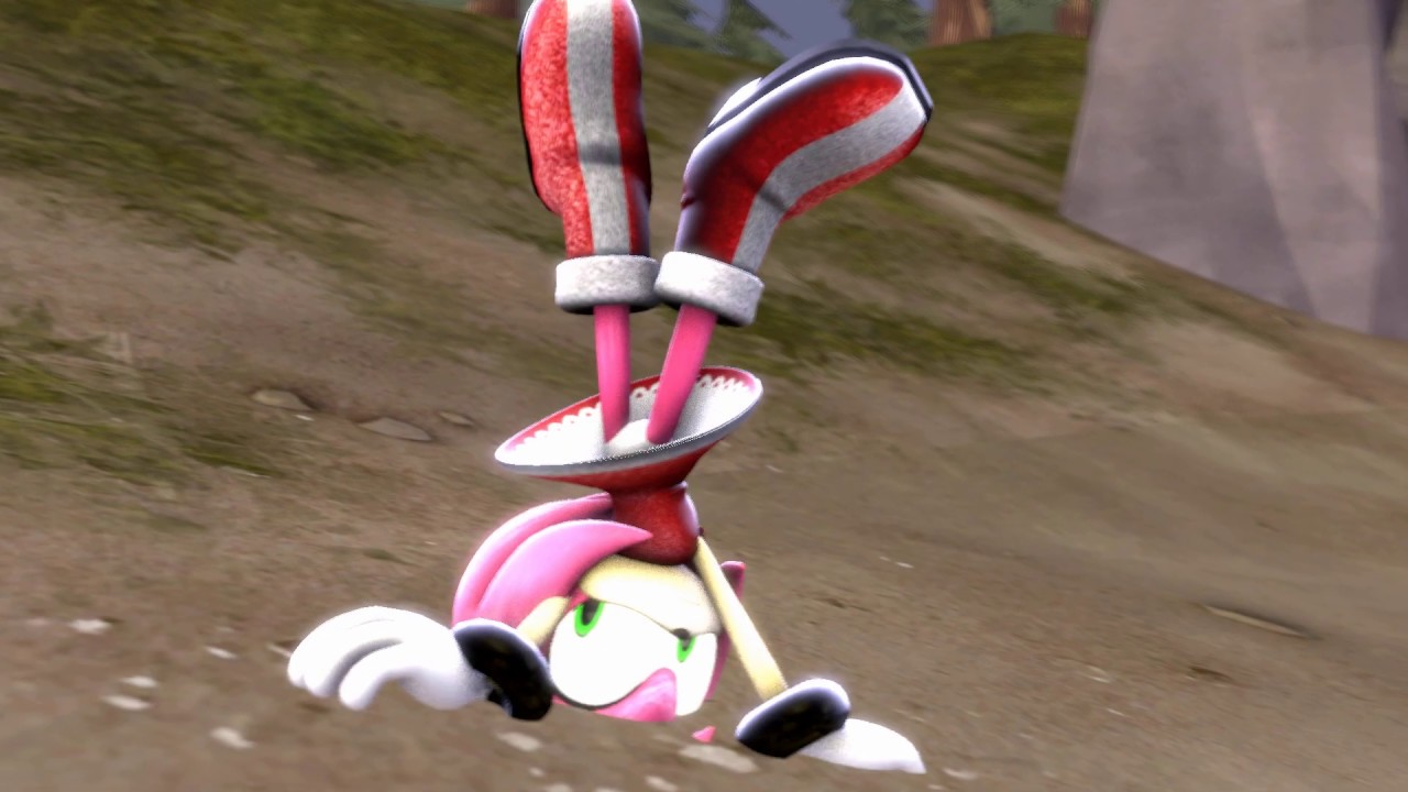 SONIC SFM - AMY ROSE DOES A HEADSTAND - YouTube