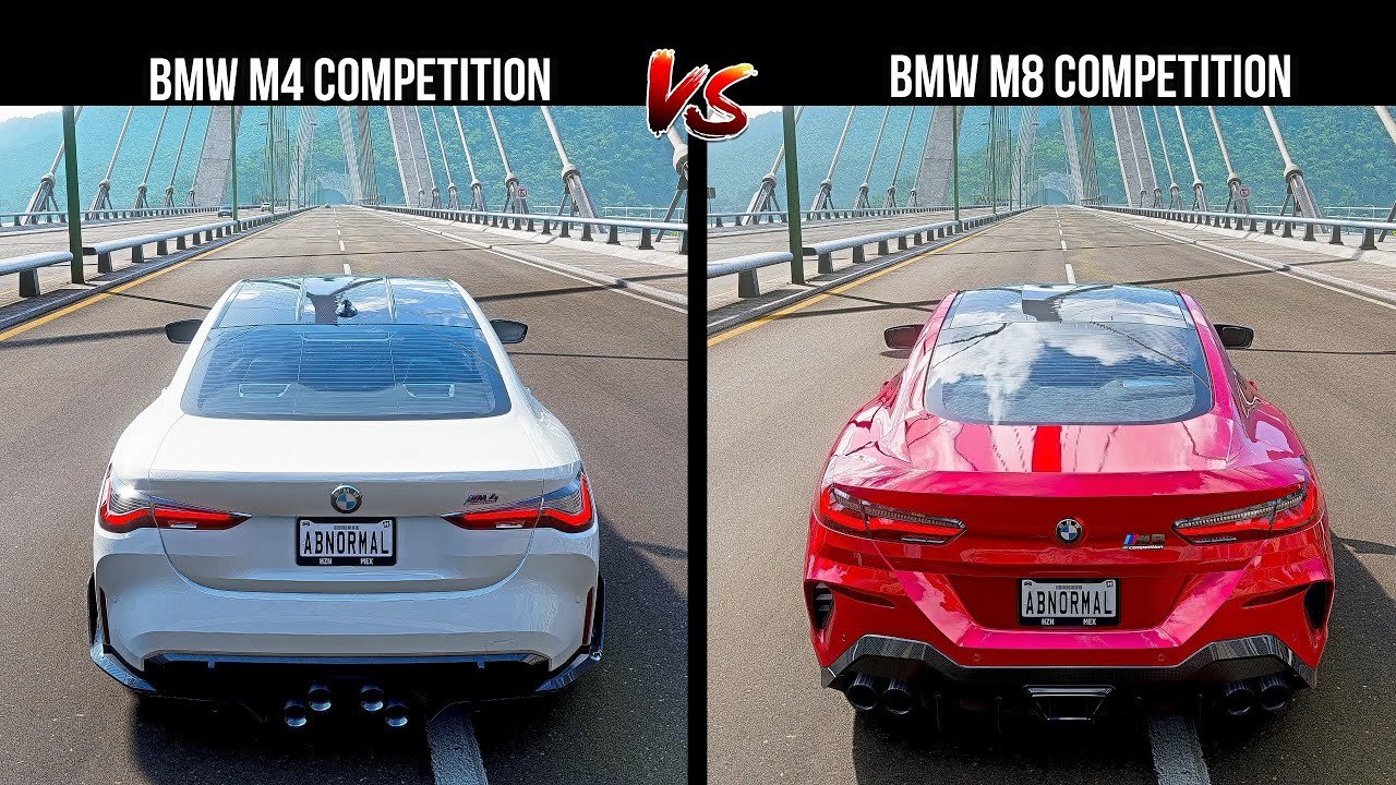 BMW | THE BATTLE COMPETITION | M8 VS M4 | FORZA HORIZON 5 CARS BATTLES ...
