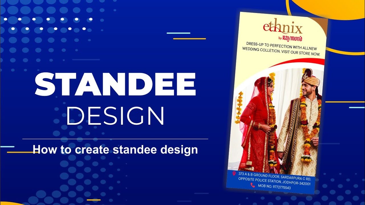 How to Make Standee Design in CorelDraw | standee kese banaye - YouTube