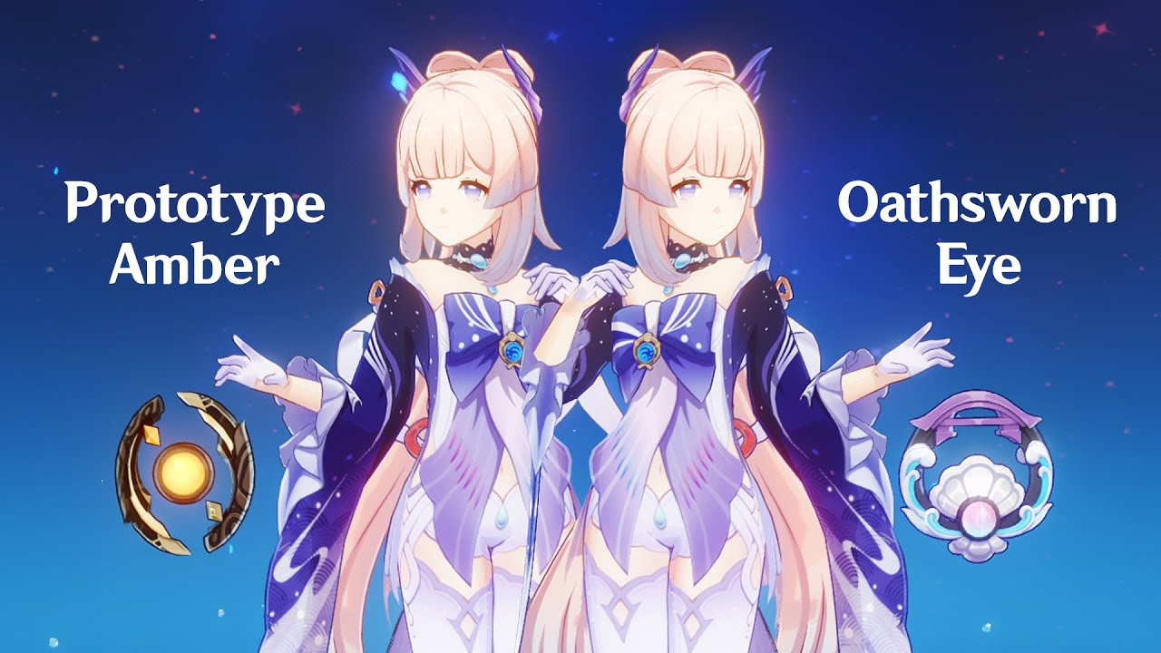 R5 Oathsworn Eye vs R5 Prototype Amber Comparison | Kokomi Showcase ...