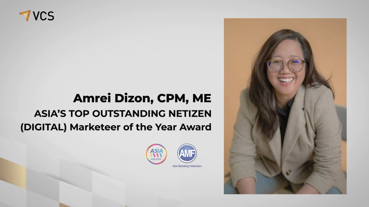 VITALSTRATS CCO AMREI DIZON - ASIA's TOP OUTSTANDING NETIZEN (DIGITAL) Marketeer of the Year ...