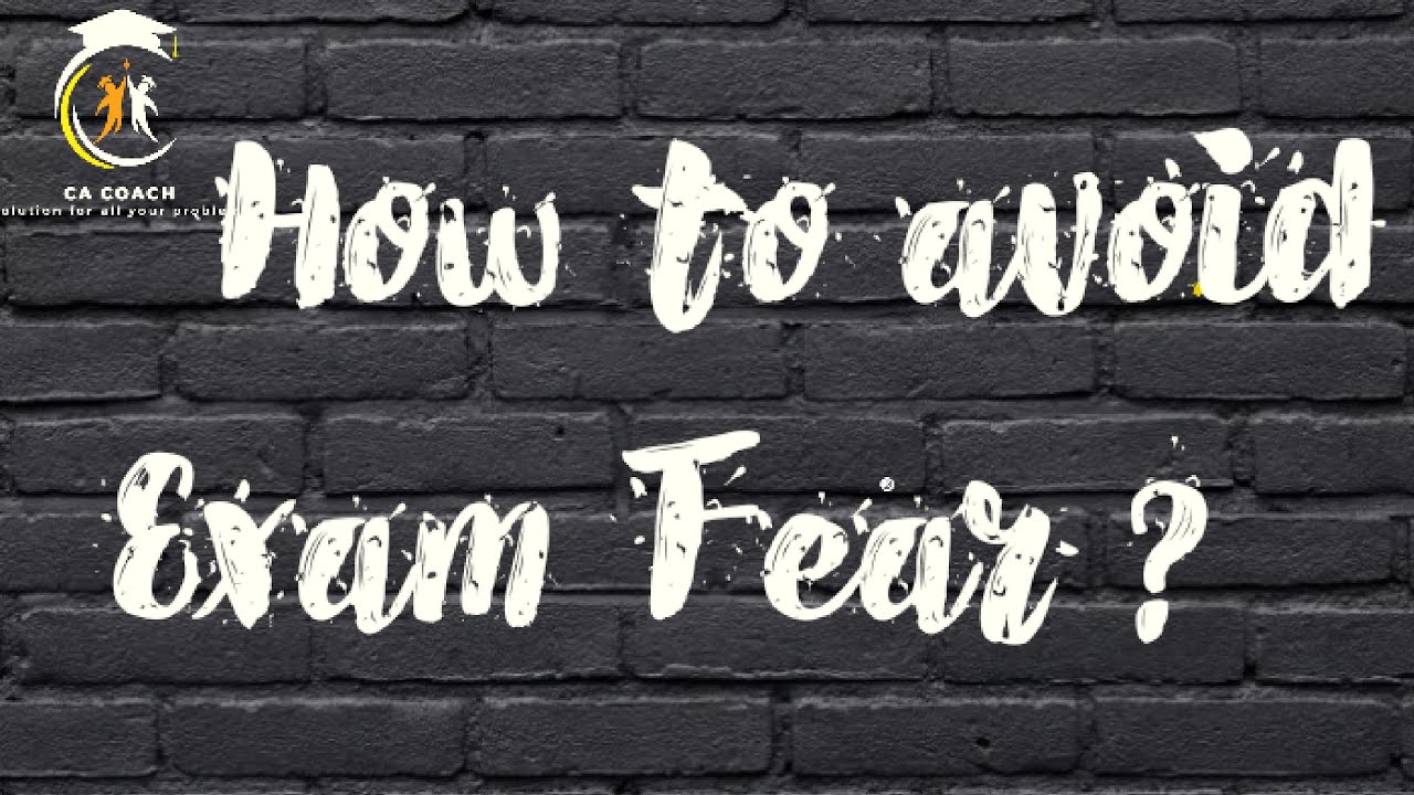How to Avoid Exam Fear? #examfear #caexams - YouTube