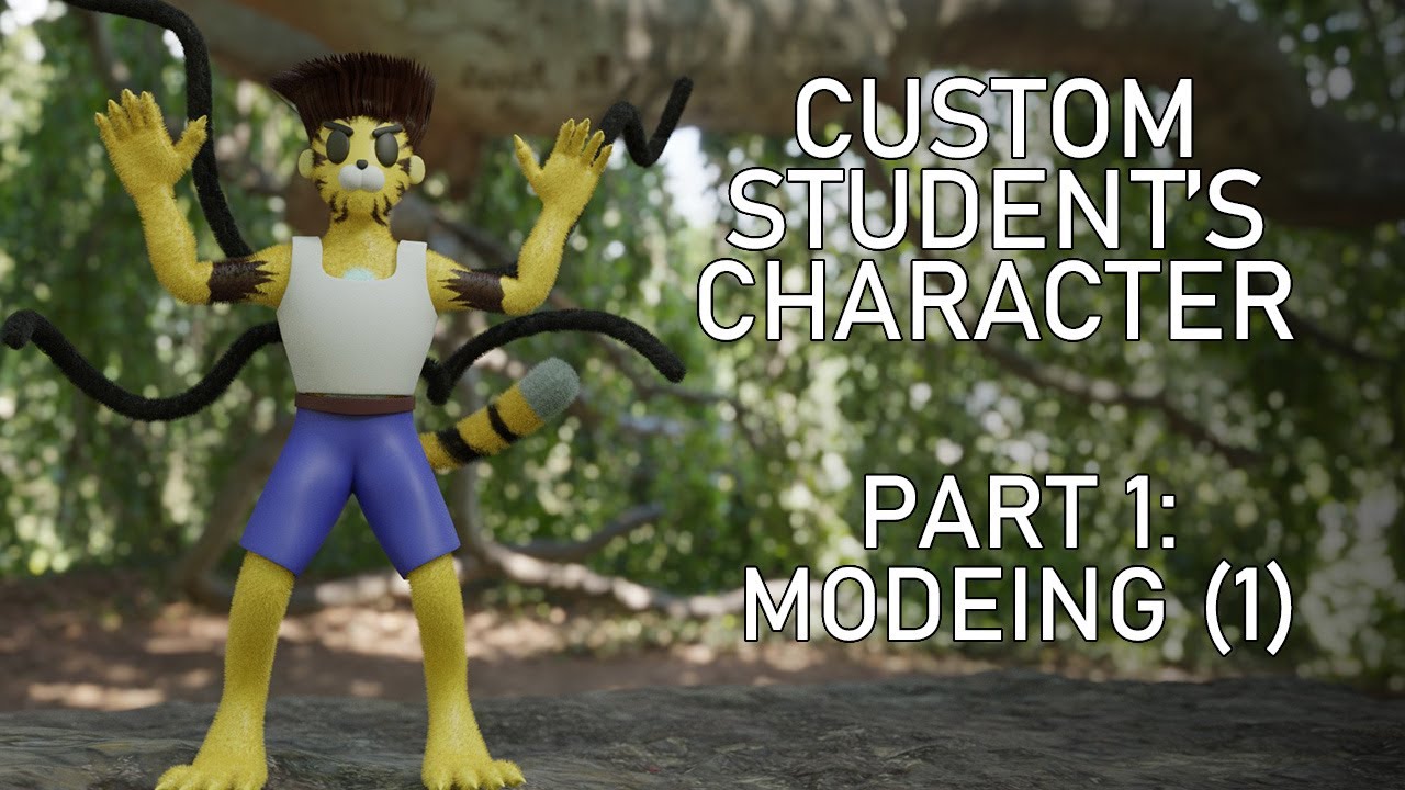 Blender 3D Tutorial: Part 1 Student Design Character Modeling - YouTube