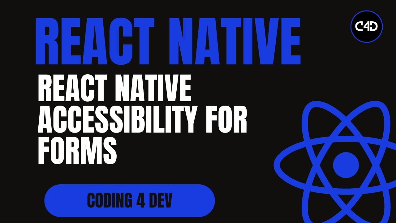 React Native Accessibility for Forms | Make Inputs Screen Reader Friendly ♿📱 - YouTube