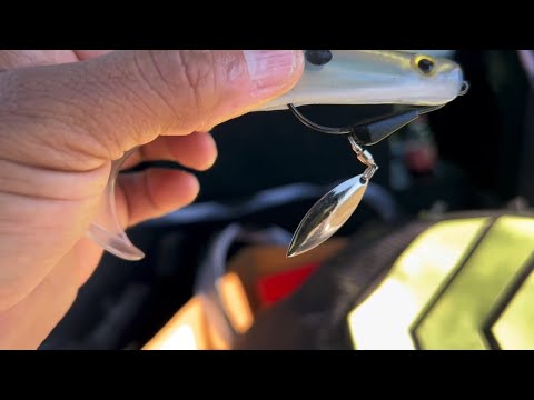 Swimbait hook- weighted with an under spin from Reaction Tackle🔥🔥🔥