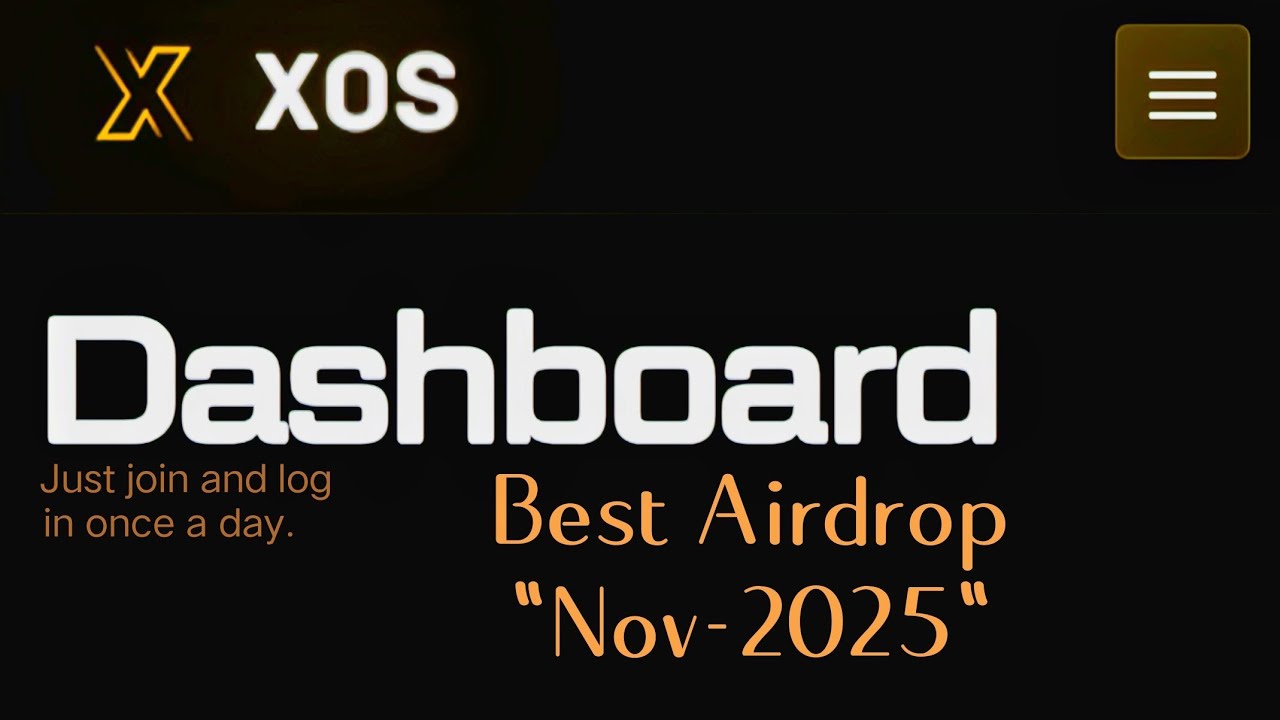 👋 XOS Airdrop 👋 XOS November 2025 - YouTube