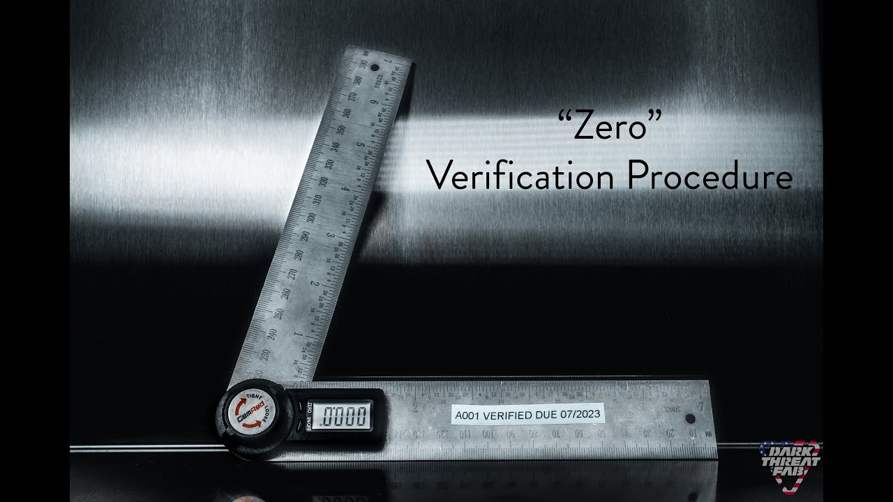Angle Finder "Zero" Verification Procedure - YouTube