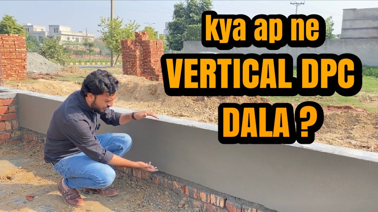 Vertical dpc inside the house foundation | kb group construction - YouTube