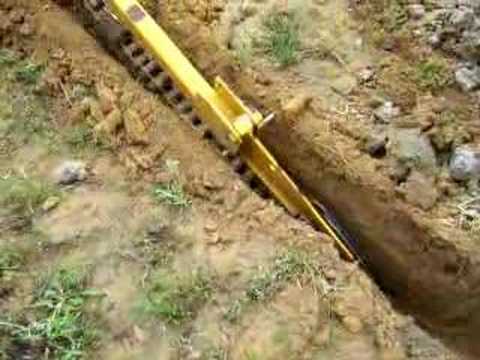 Ditch digging - YouTube