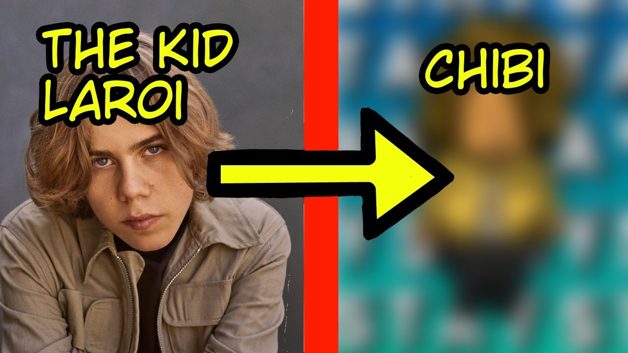 How to draw the Kid Laroi in chibi (Stay background) - YouTube