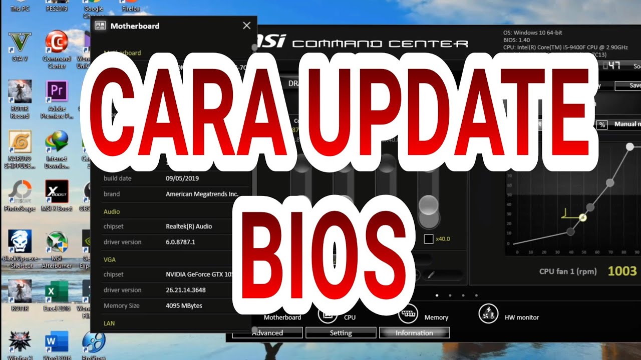Cara Update BIOS MSI di Komputer - YouTube
