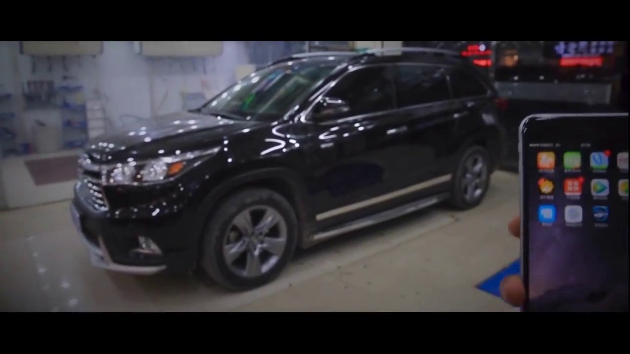Toyota | HOW to START stop ENGINE with mobile phone APP - YouTube