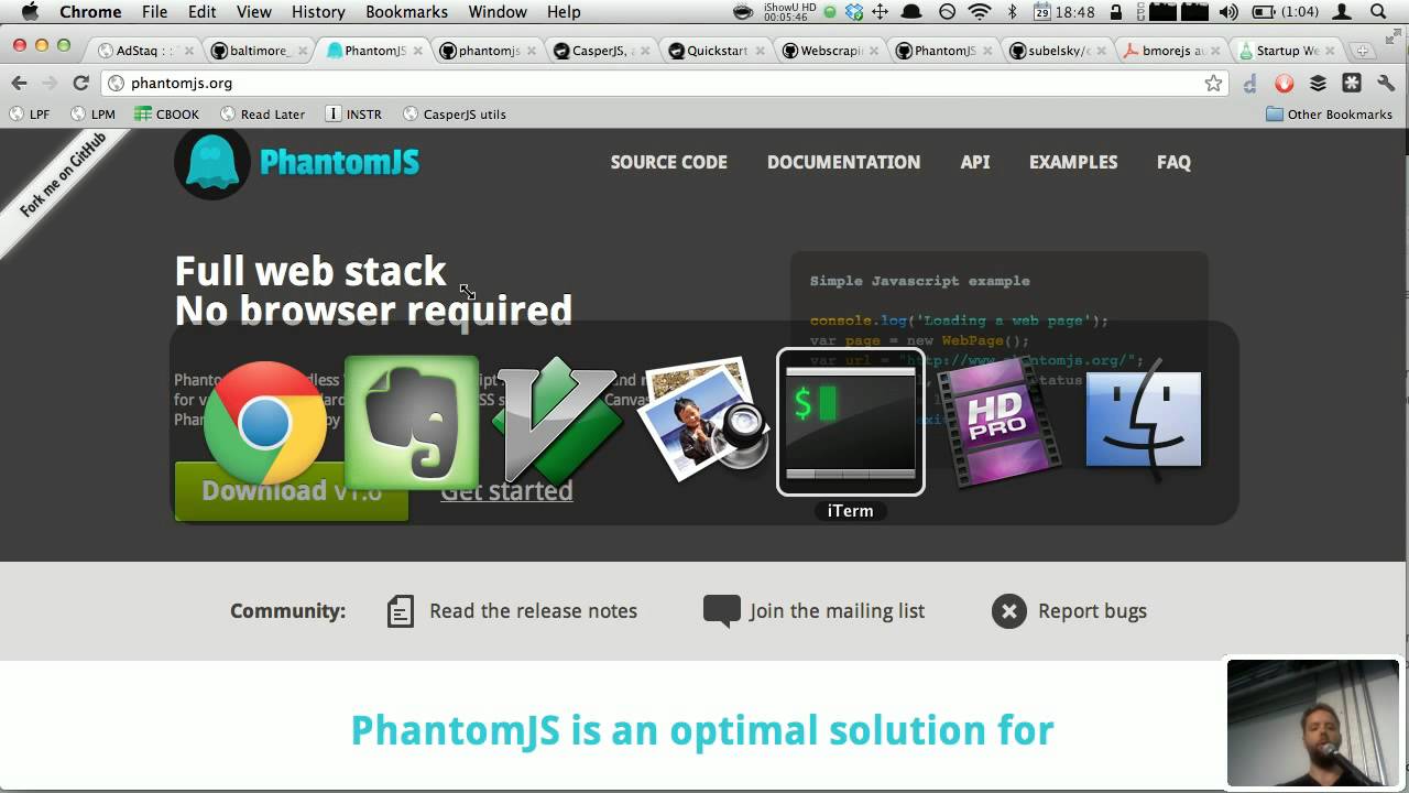 Intro To Phantomjs And Casperjs Youtube 4649
