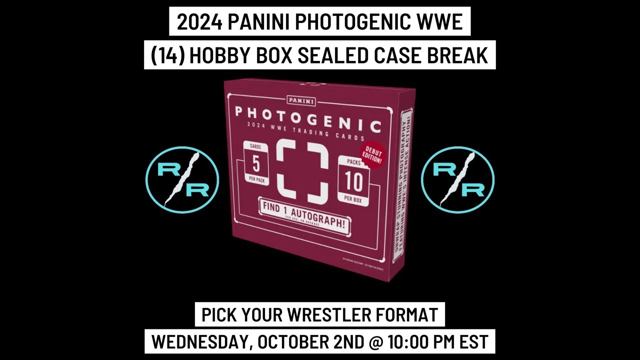 2024 Panini Photogenic WWE 14 Hobby Box 1 Case eBay Wrestler Break ...