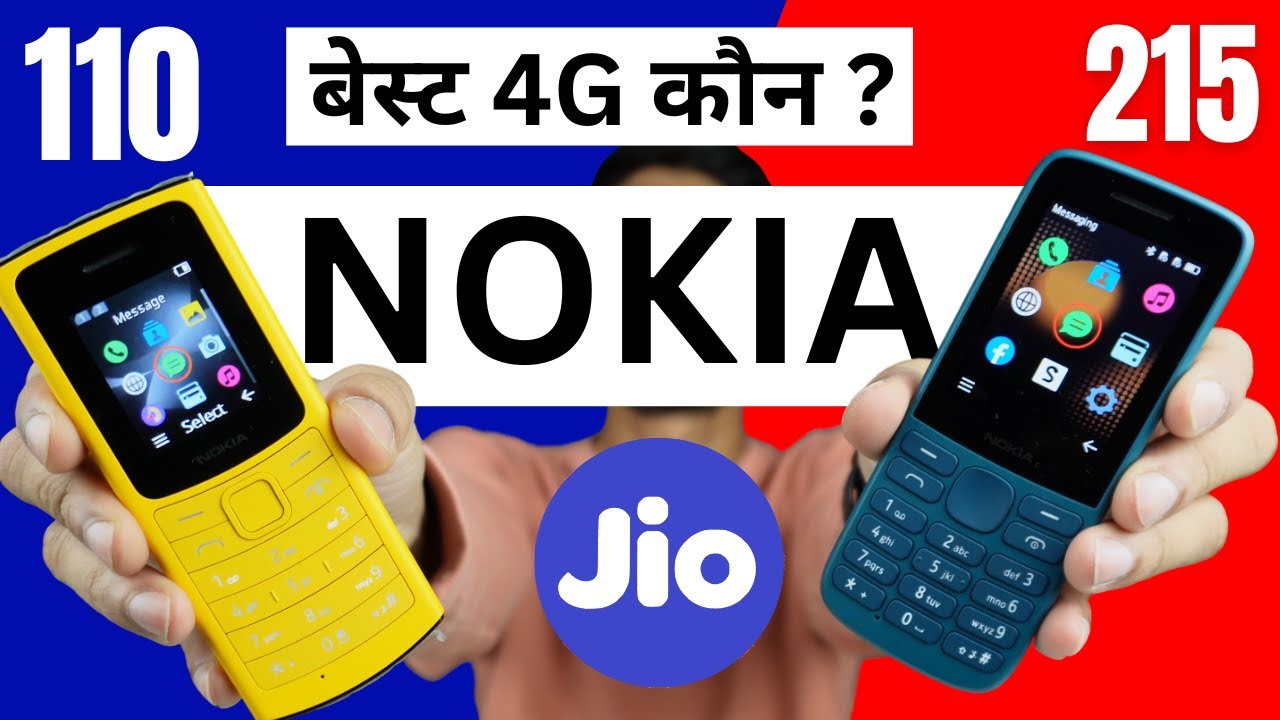Nokia 215 4G vs Nokia 110 4G - Best Nokia 4G Keypad Phone? - YouTube