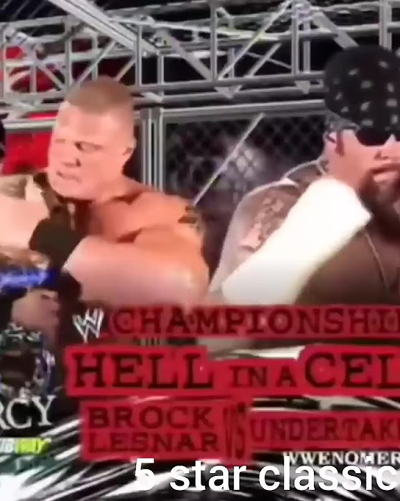 Undertaker vs brock lesnar hell in a cell no mercy 2002 #wwe - YouTube