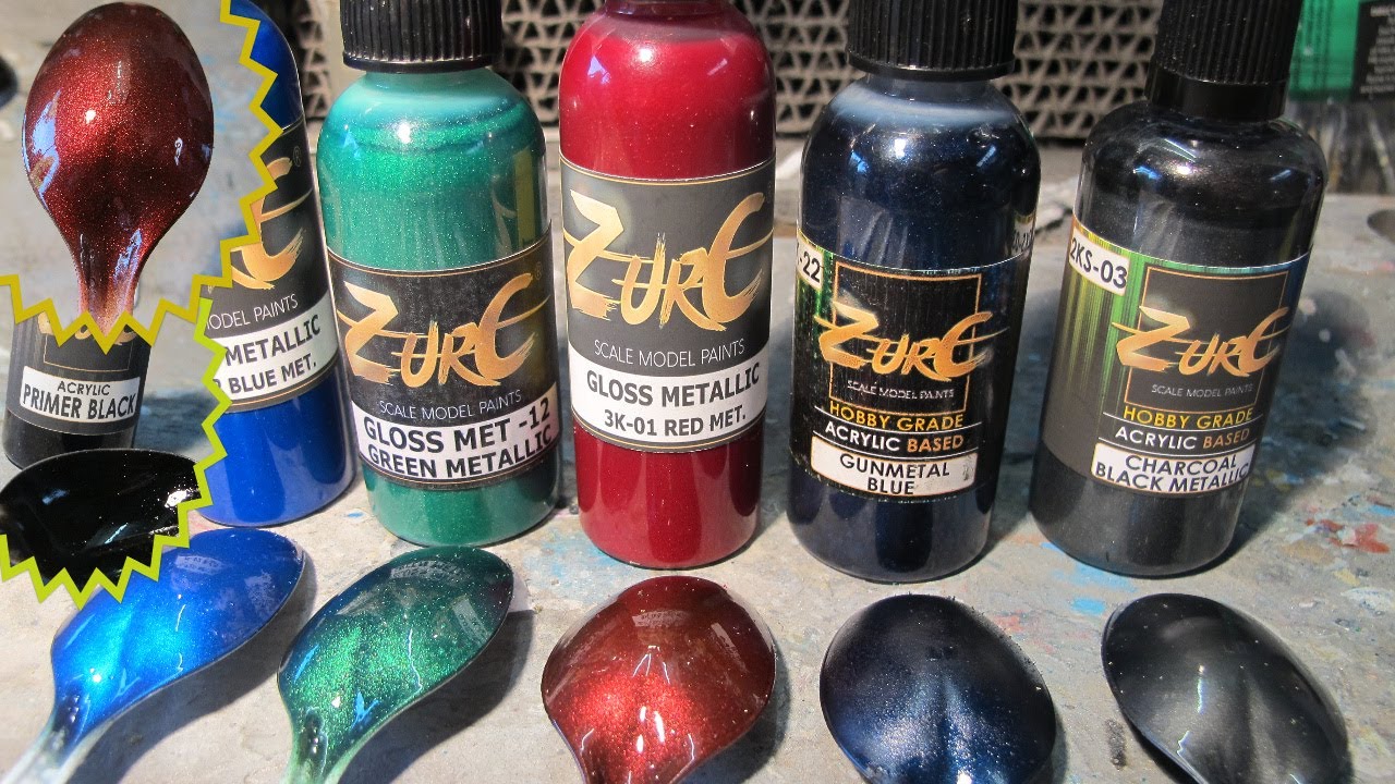 model kit workshop 158: Zurc metallic paint - YouTube