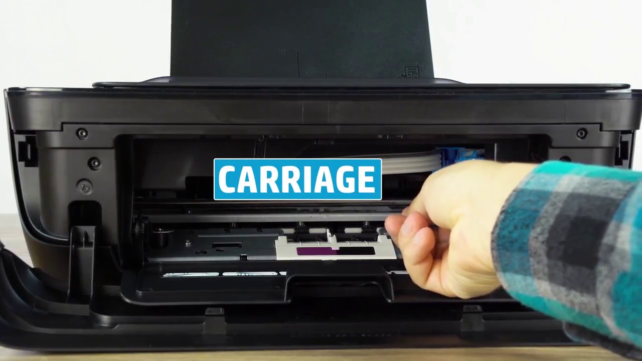 How to fix carriage jams on HP Ink Tank Printers - YouTube