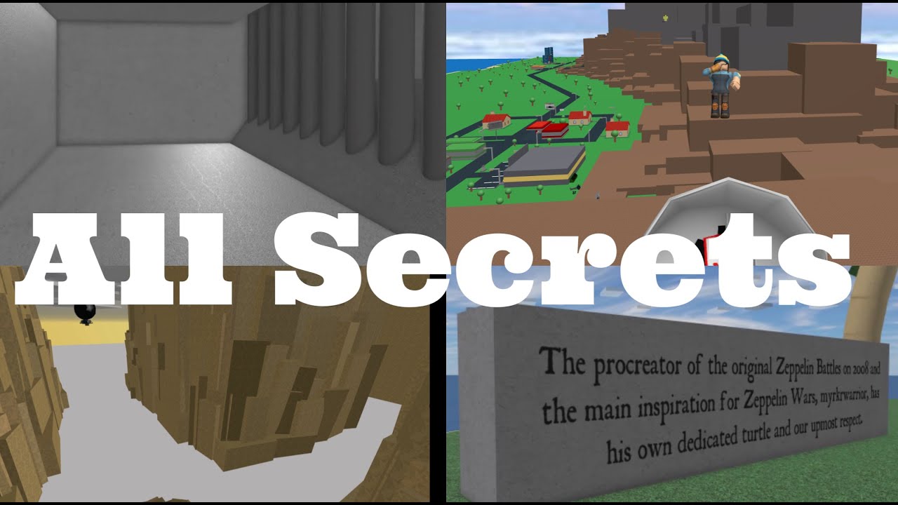 All Secrets On Every Map | Zeppelin Wars (Roblox) - YouTube