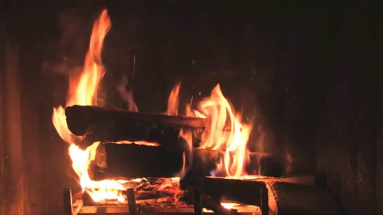 THE BEST FIREPLACE VIDEO WITH CHRISTMAS MUSIC | High Quality Real ...