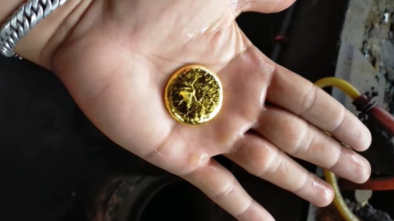 MELTING GOLD AT HOME MY WAY - YouTube