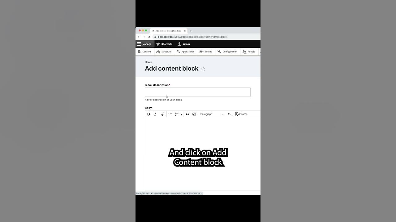 Create Content Blocks in Drupal - YouTube