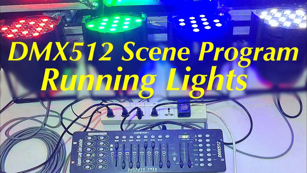 DMX512 Running Lights Scene Program by SDSS pinoy vlog - YouTube