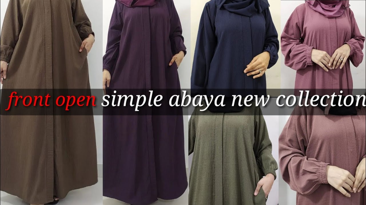 open abaya style | simple abaya designs 2023 | color abaya designs ...