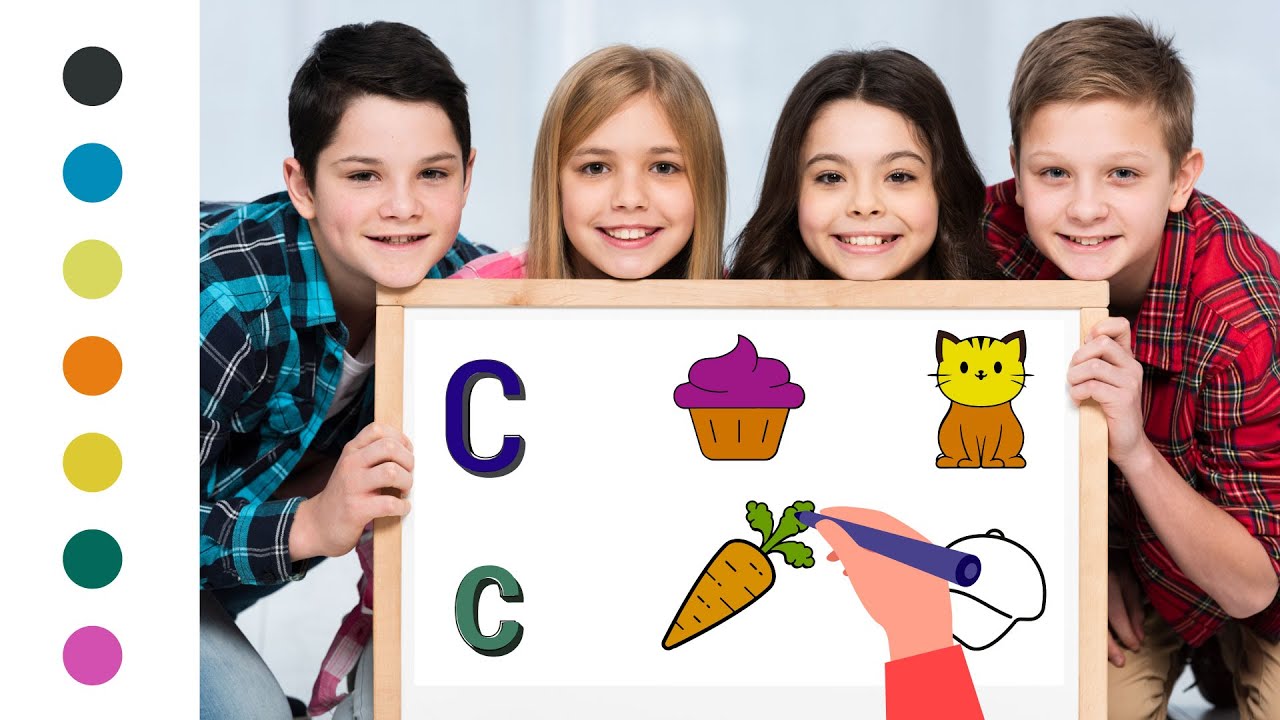 C For Cat 🐱, C For Cake, C For Carrot, C For Cap, C For Cat Phonics ...