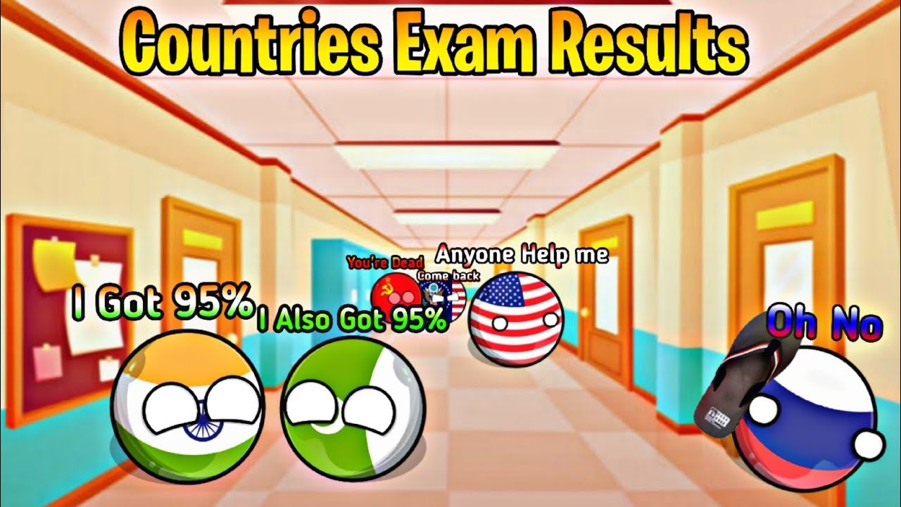 Countries Exam Results😂[Funny And Interesting] 😂😂 #countryballs # ...