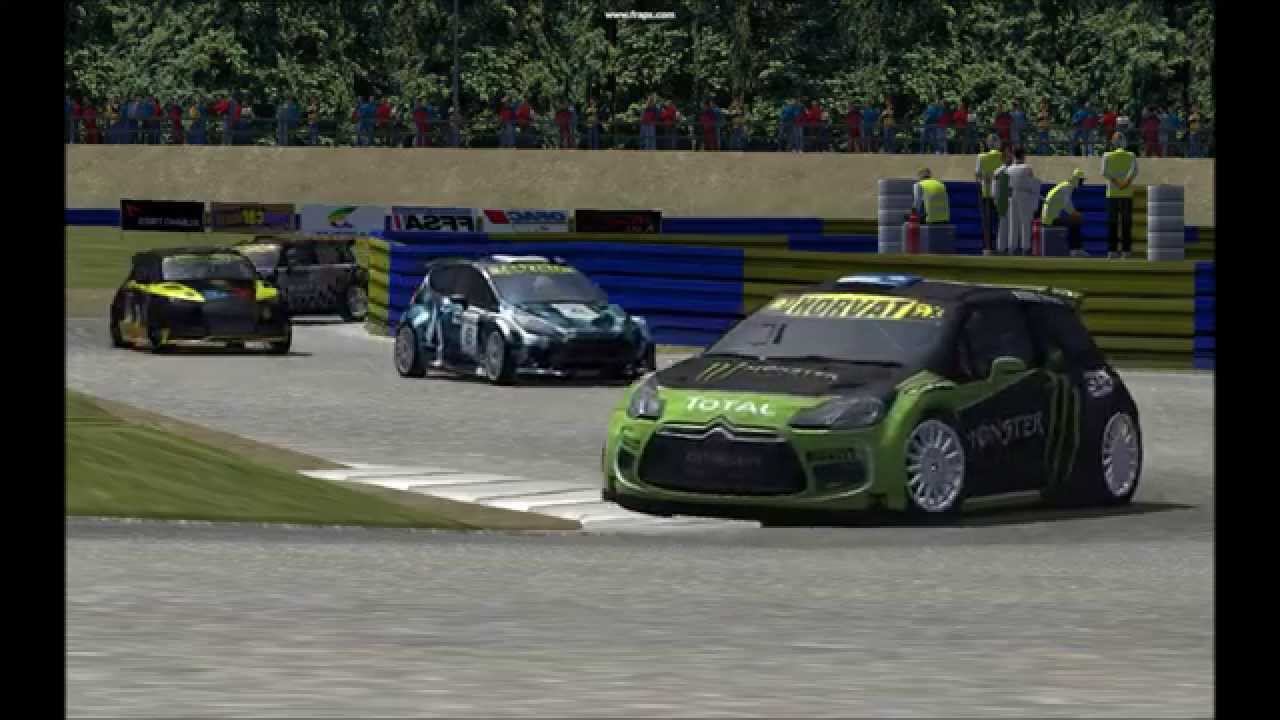 NRF rFactor RallyCross 2014 - Round 6 Europe GP Lessay - YouTube