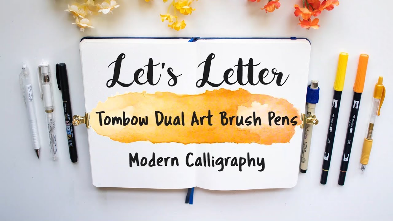 Let's Letter - Modern Calligraphy with Large Brush Pens - YouTube