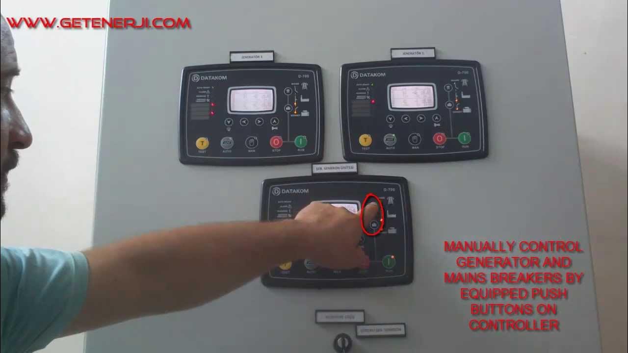 Diesel generators synchronizing with mains - YouTube