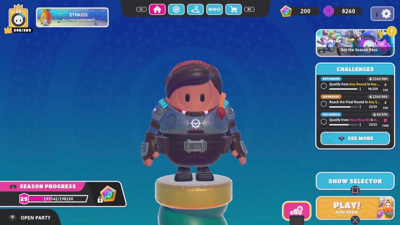 Fall Guys PS5 Kait Diaz Skin Gameplay (Free From The Game Awards) - YouTube